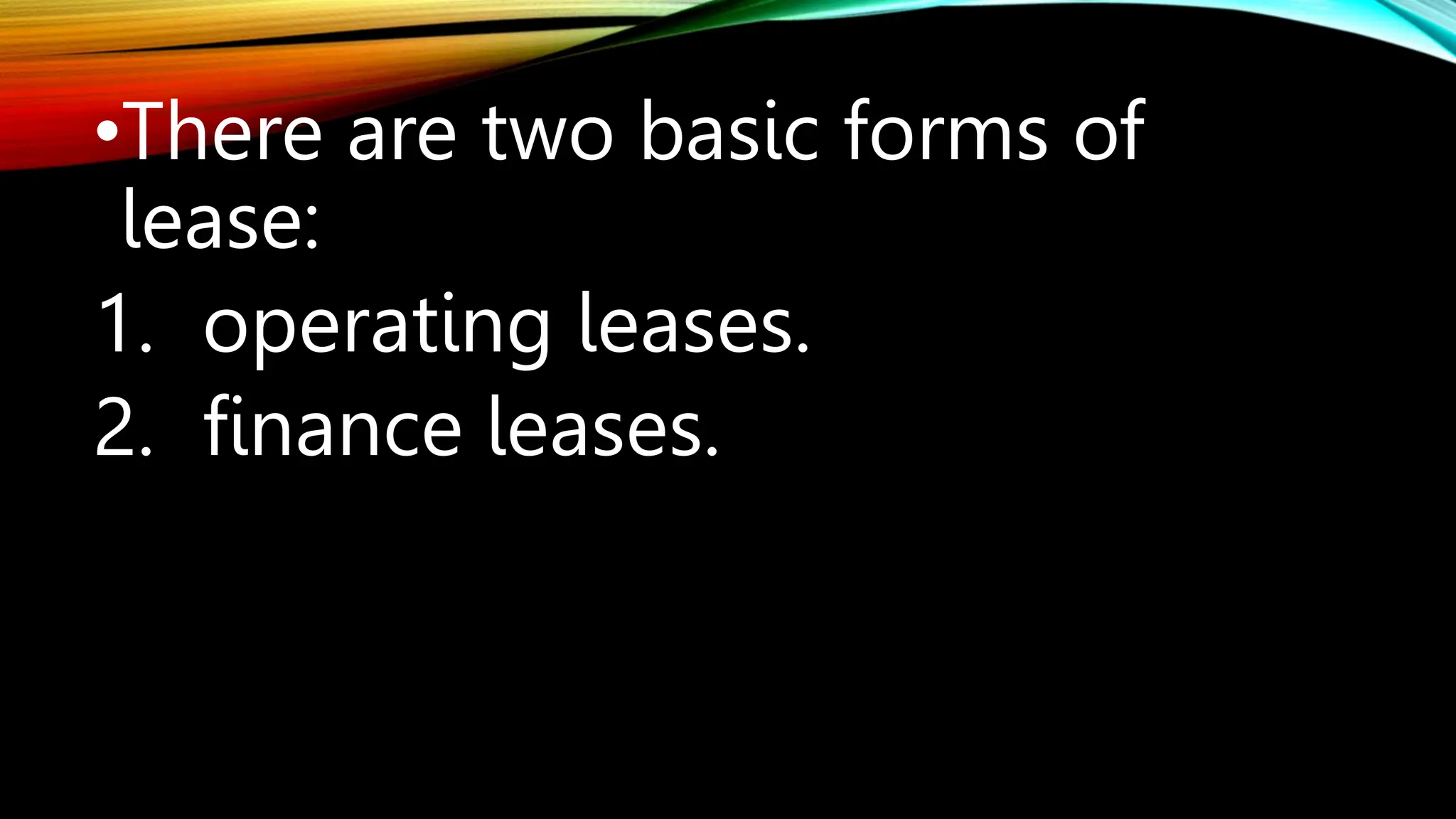 ENT LEASING business definition of leasing | PPTX