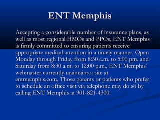 Ent memphis by rande lazar md | PPT