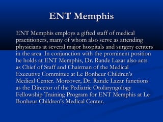 Ent memphis by rande lazar md | PPT