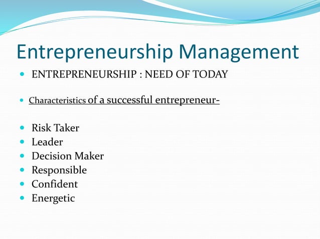 Entrepreneurship management PPT 1 -1.pptx | Startups | Business