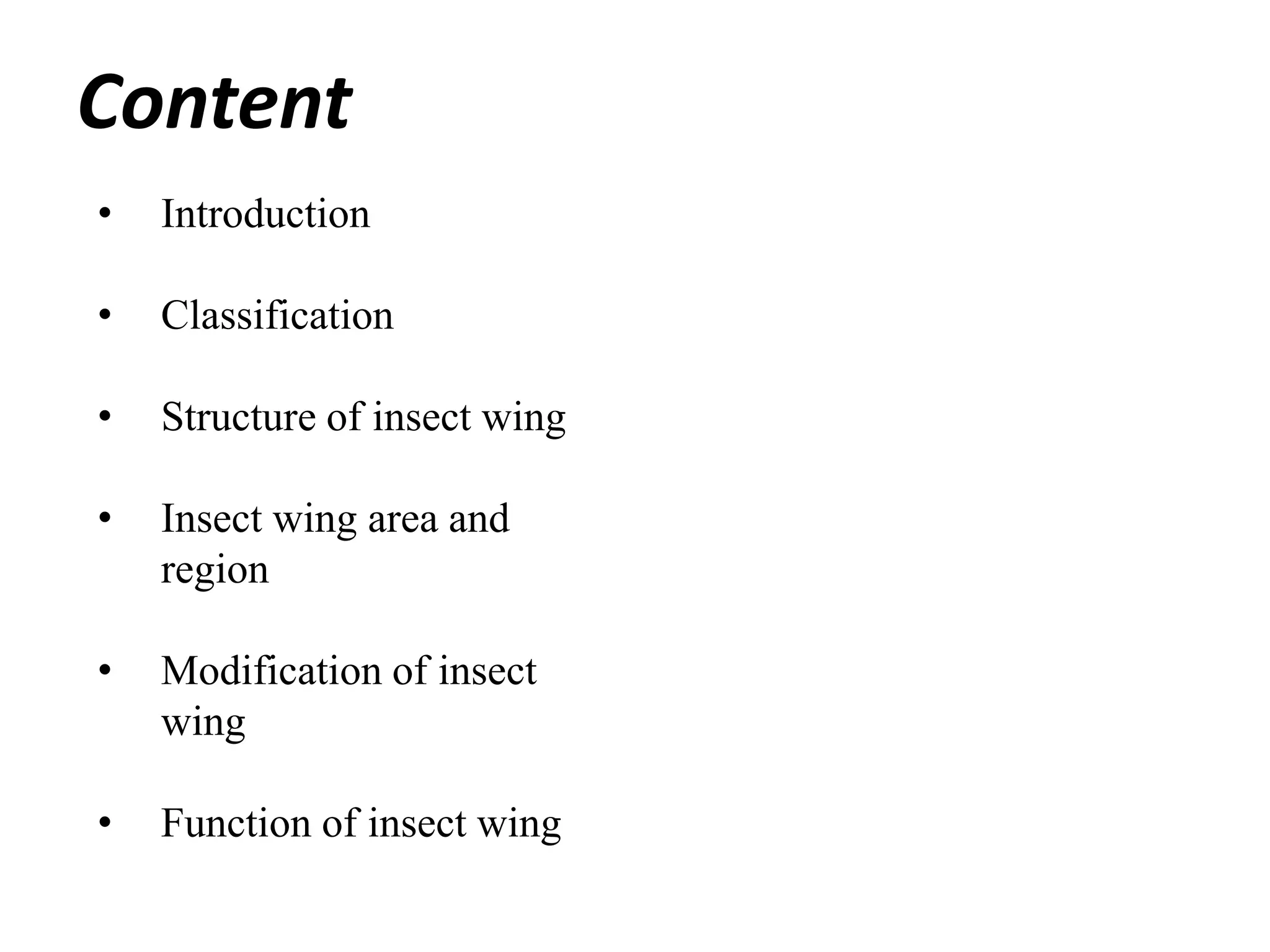 Classification insect wing | PPT