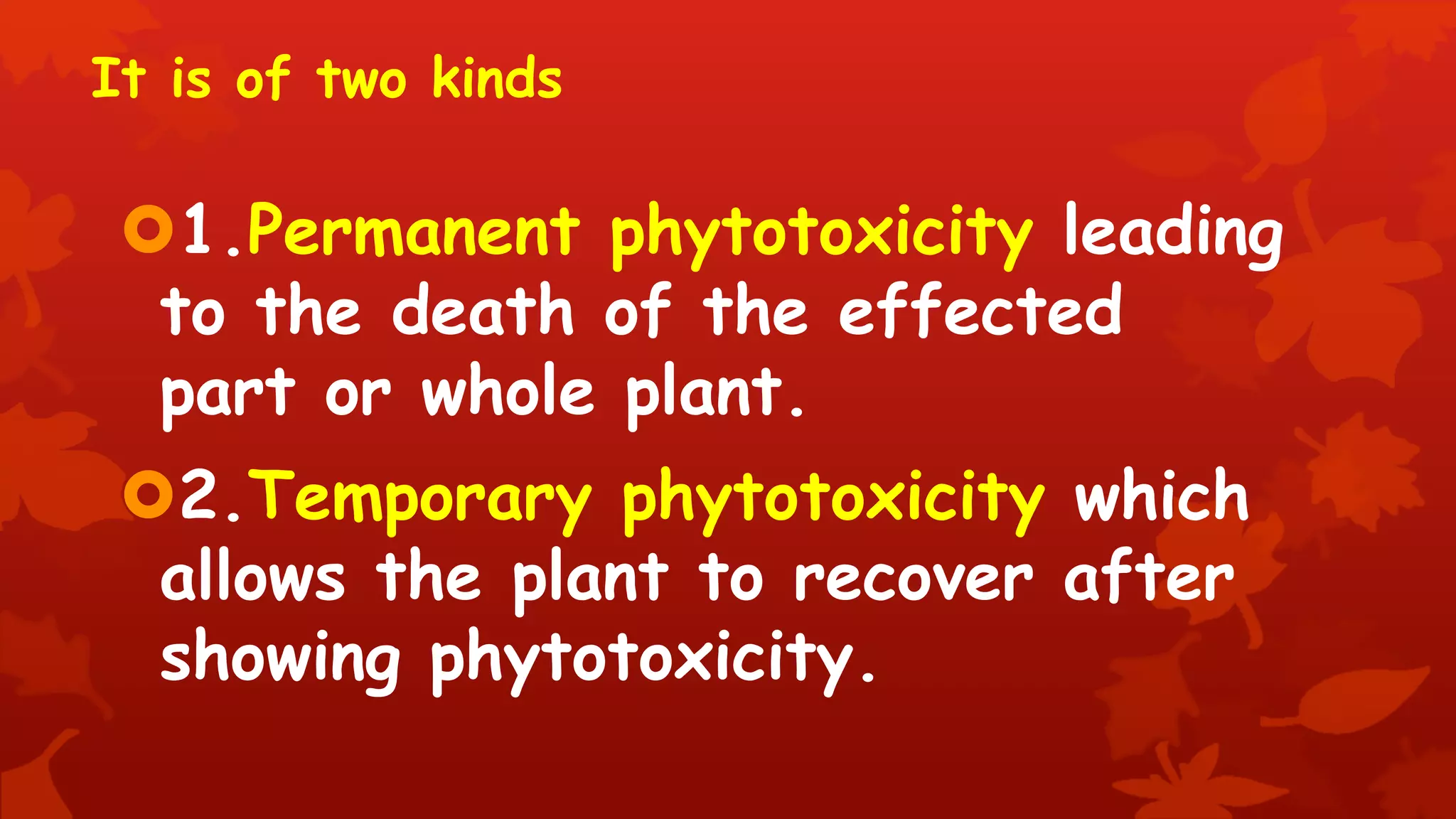 Phytotoxicity | PPTX