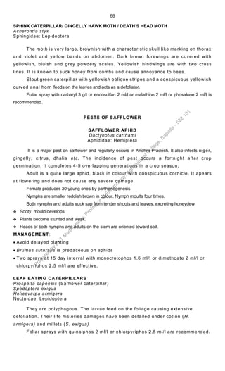 ENTO 331, Pests of Field Crops, Stroed Grains and their Management 12. ...