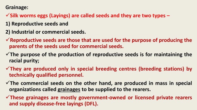 ENTO 332_Lec No.10_Grainage and Chawki and Late age rearing.pptx