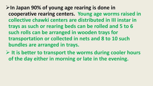 ENTO 332_Lec No.10_Grainage and Chawki and Late age rearing.pptx