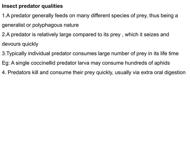 ENTO 332_Lec No.15_Parasitoids and Predators.ppt | Biological Sciences ...