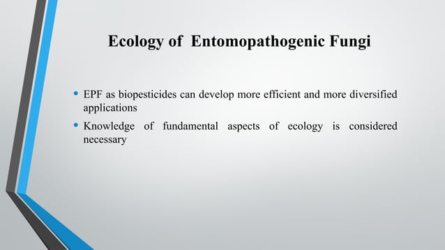 Ecology of Pathogenic Fungi | Fungal entomopathogens’ interactions with ...