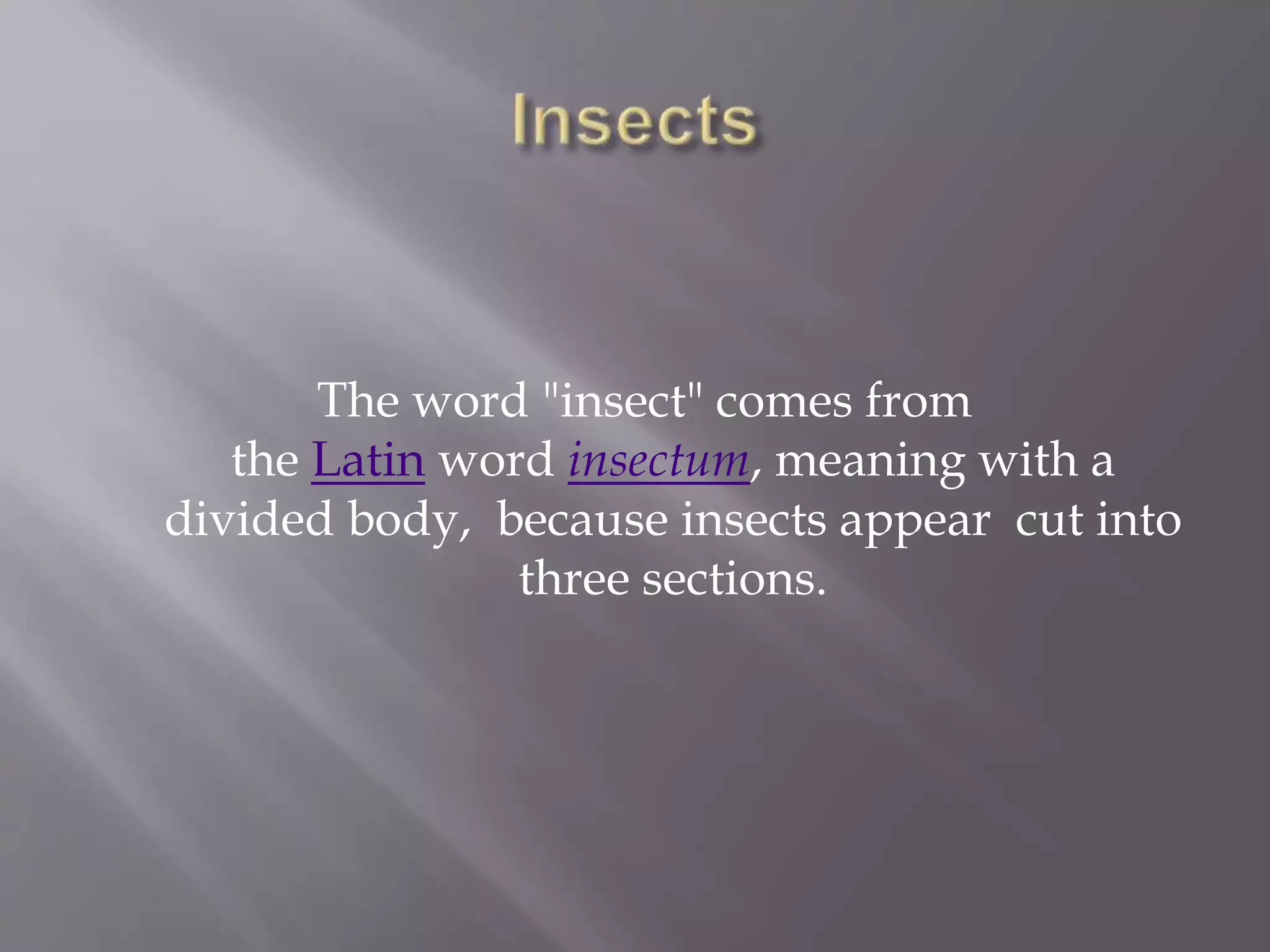 Introduction to Entomology | PPTX