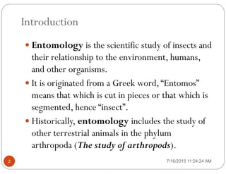 Entomology.pdf for evaluation of zoology | PDF