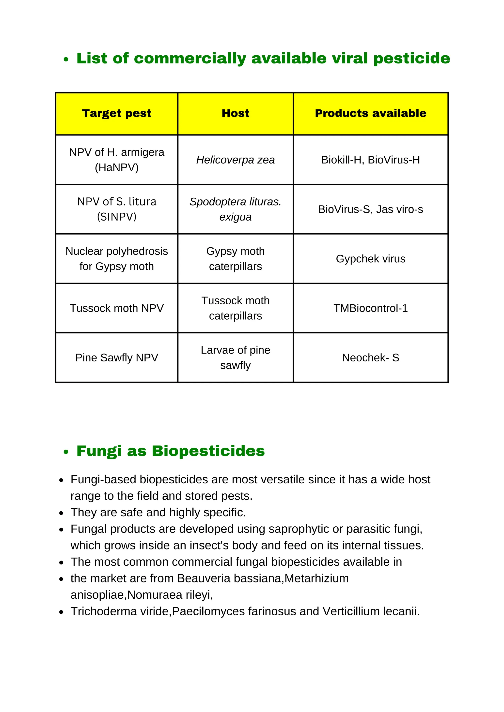 Biopesticides for insect control in Agriculture | PDF