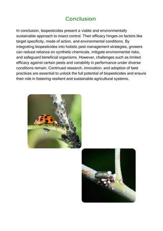 Biopesticides for insect control in Agriculture | PDF