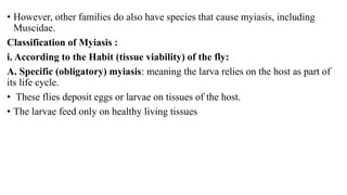 ENTOMOLOGY (MYIASIS) - INFECTION OF HUMAN TISSUE BY MAGGOTS.pptx ...