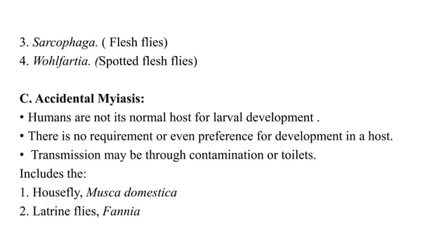 ENTOMOLOGY (MYIASIS) - INFECTION OF HUMAN TISSUE BY MAGGOTS.pptx