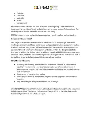 educational sheet breeam | PDF