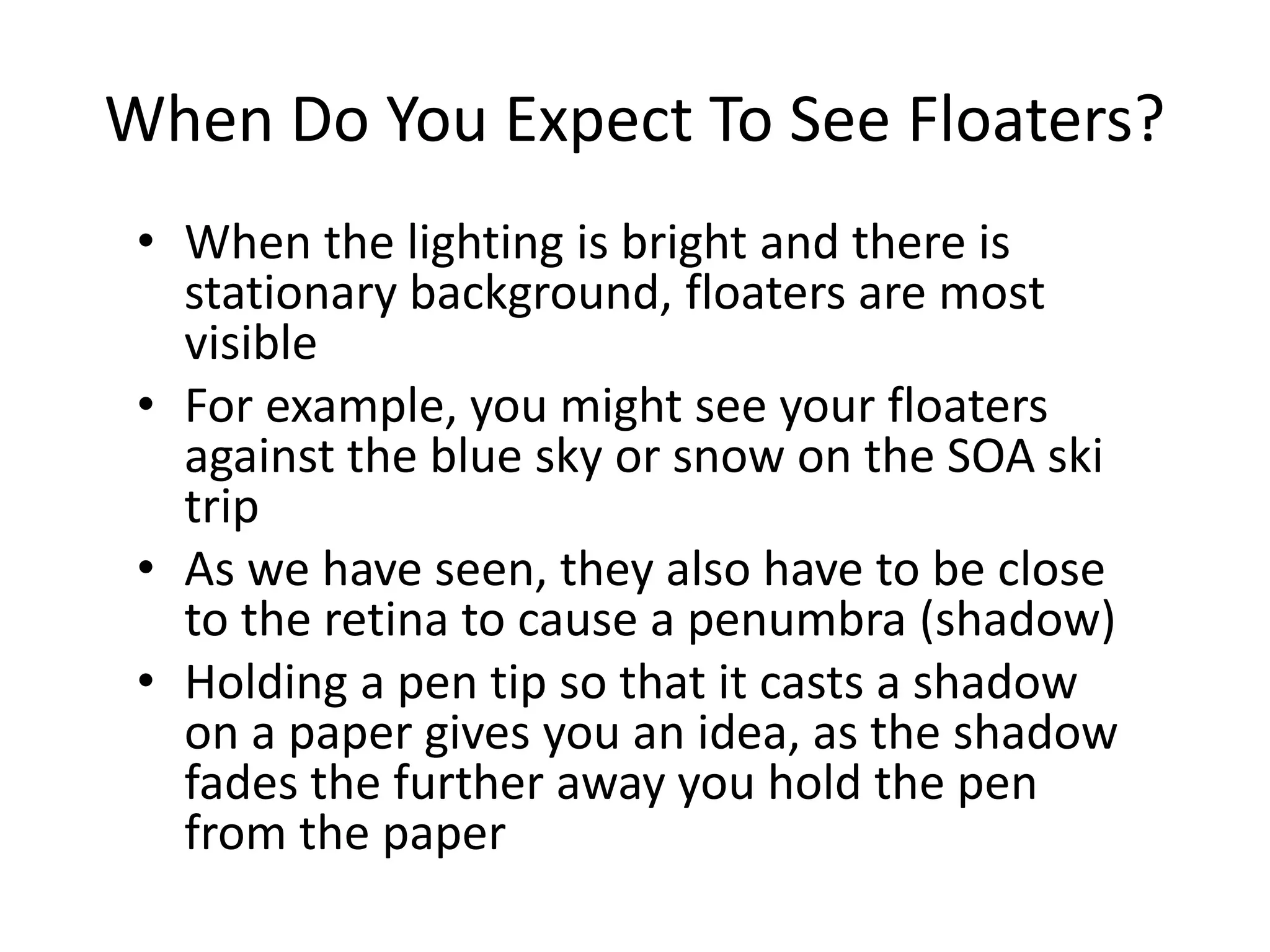 Entoptic phenomena | PDF