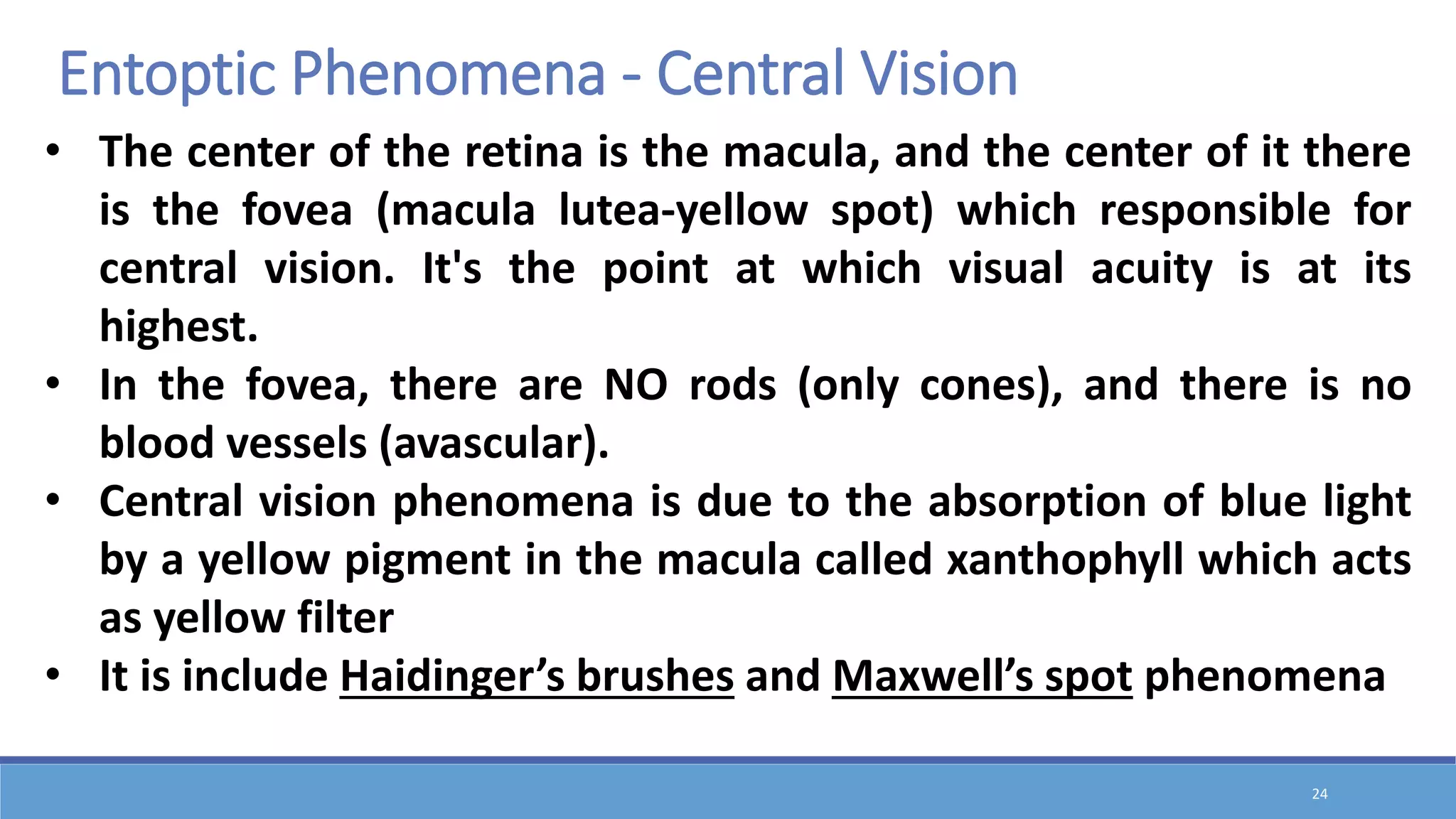 Entoptic phenomena | PPT