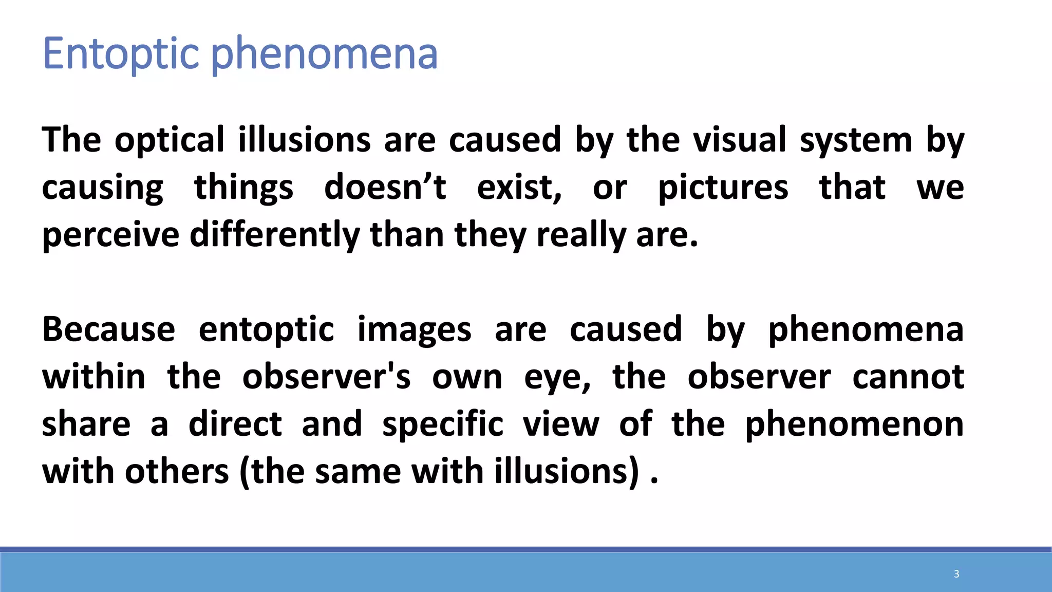 Entoptic phenomena | PDF