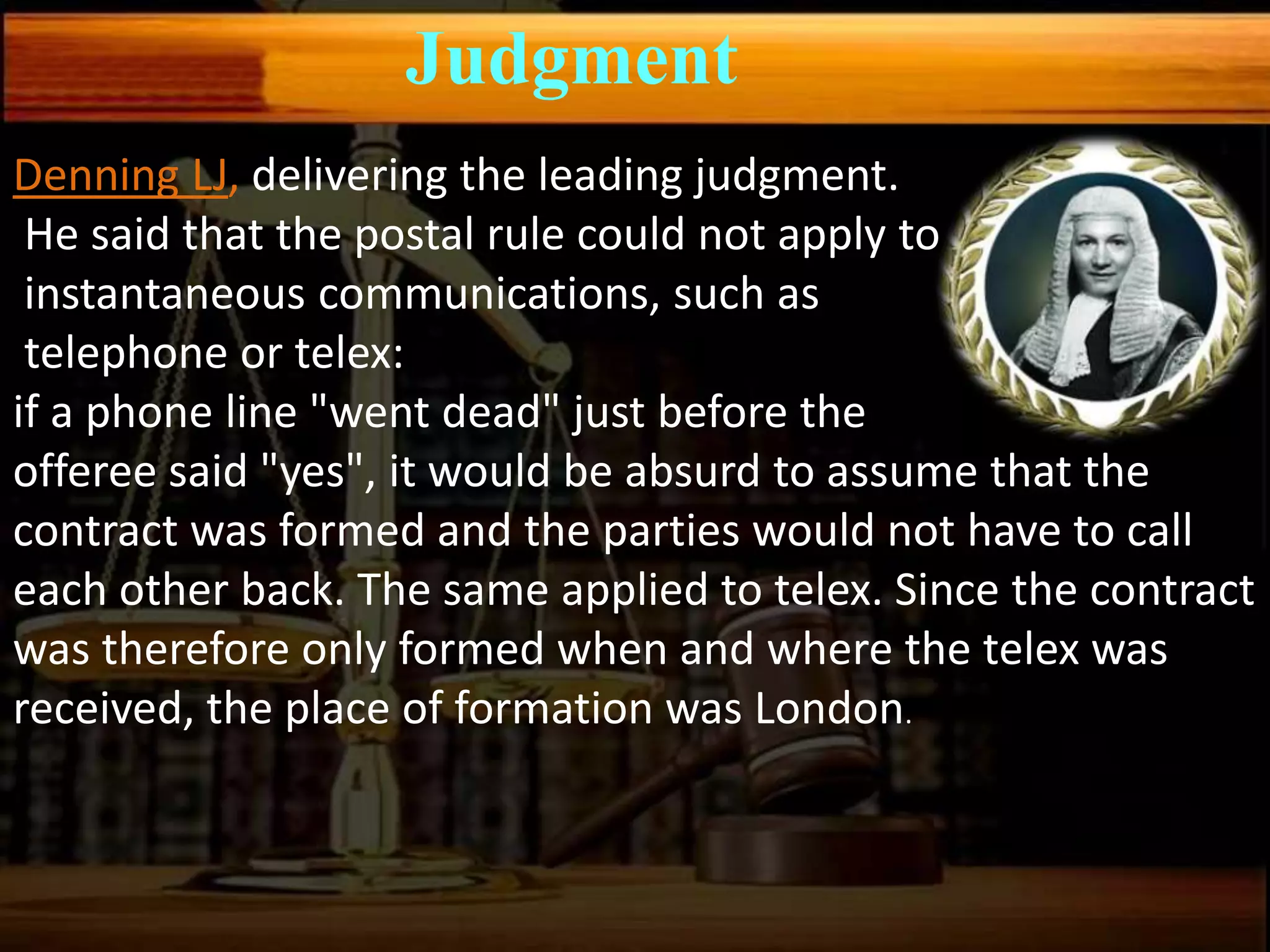 Entores ltd v miles far east corporation | PPTX