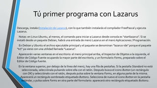 Entorno de desarrollo lazarus | PPTX