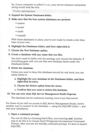 Entorno de sql server 2005 | PDF