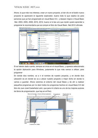 Entorno de visual studio | DOCX