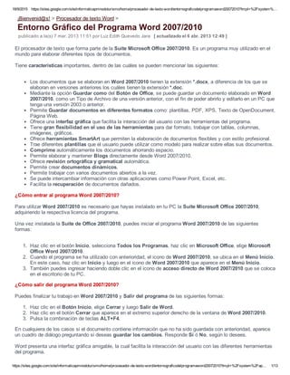 Entorno grafico de word | PDF