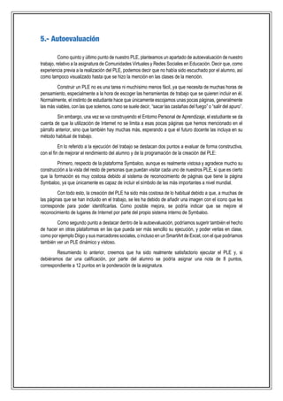 Entorno personal de aprendizaje (ple) | PDF