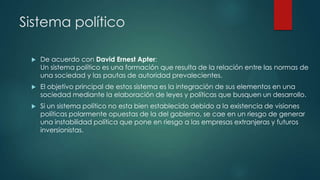 Entorno político y jurídico que enfrentan las empresas | PPTX