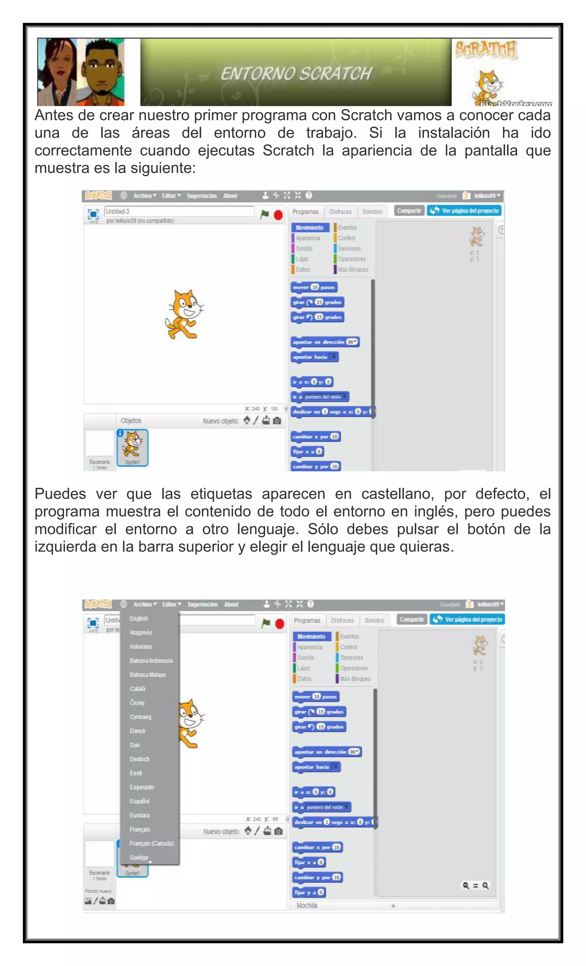 Entorno scratch | DOCX