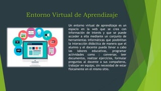 Entorno virtual de aprendizaje (eva) | PPTX