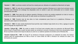 Excel y su interfaz | PPT