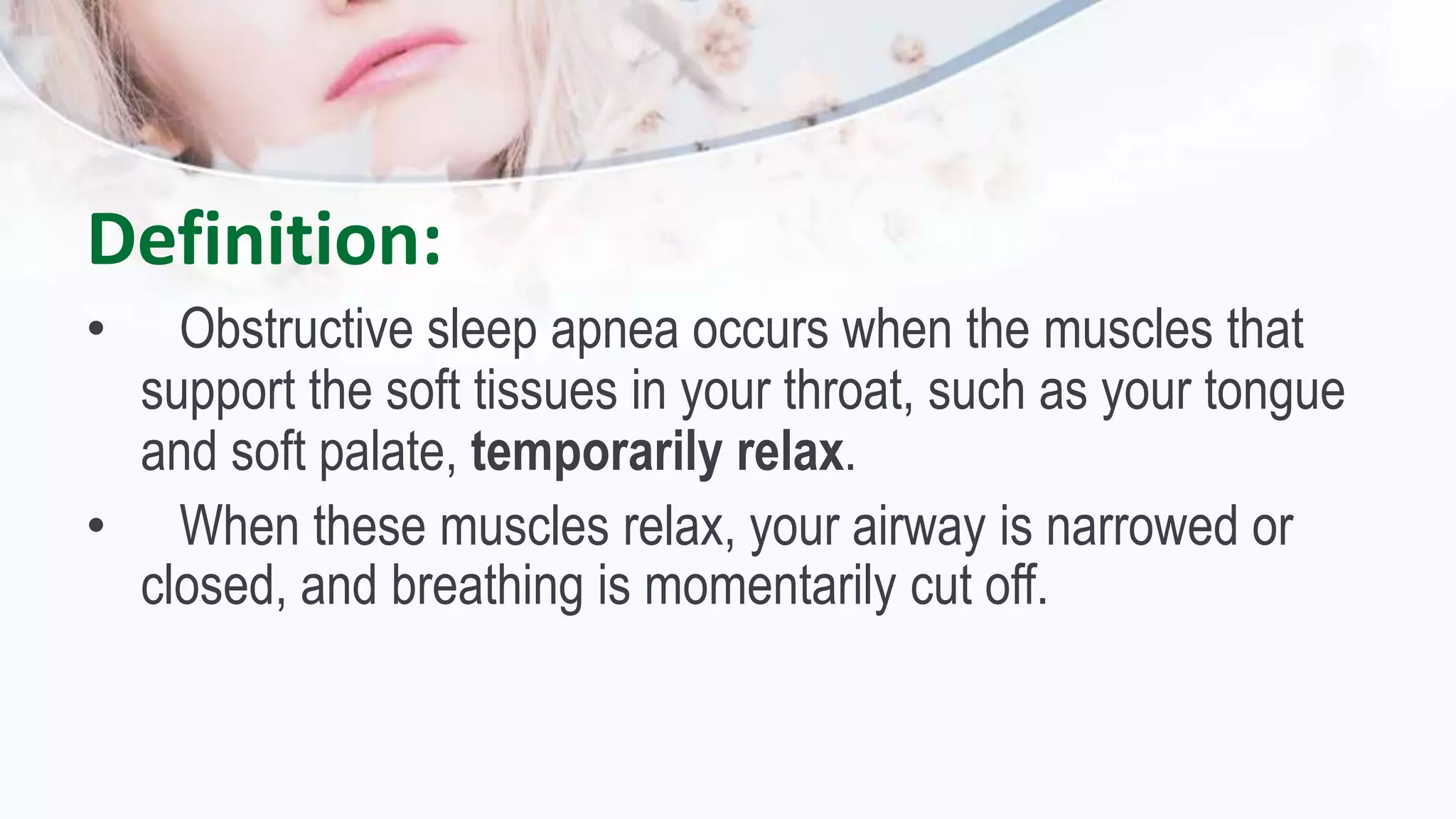 obstructive sleep apnoea | PPT