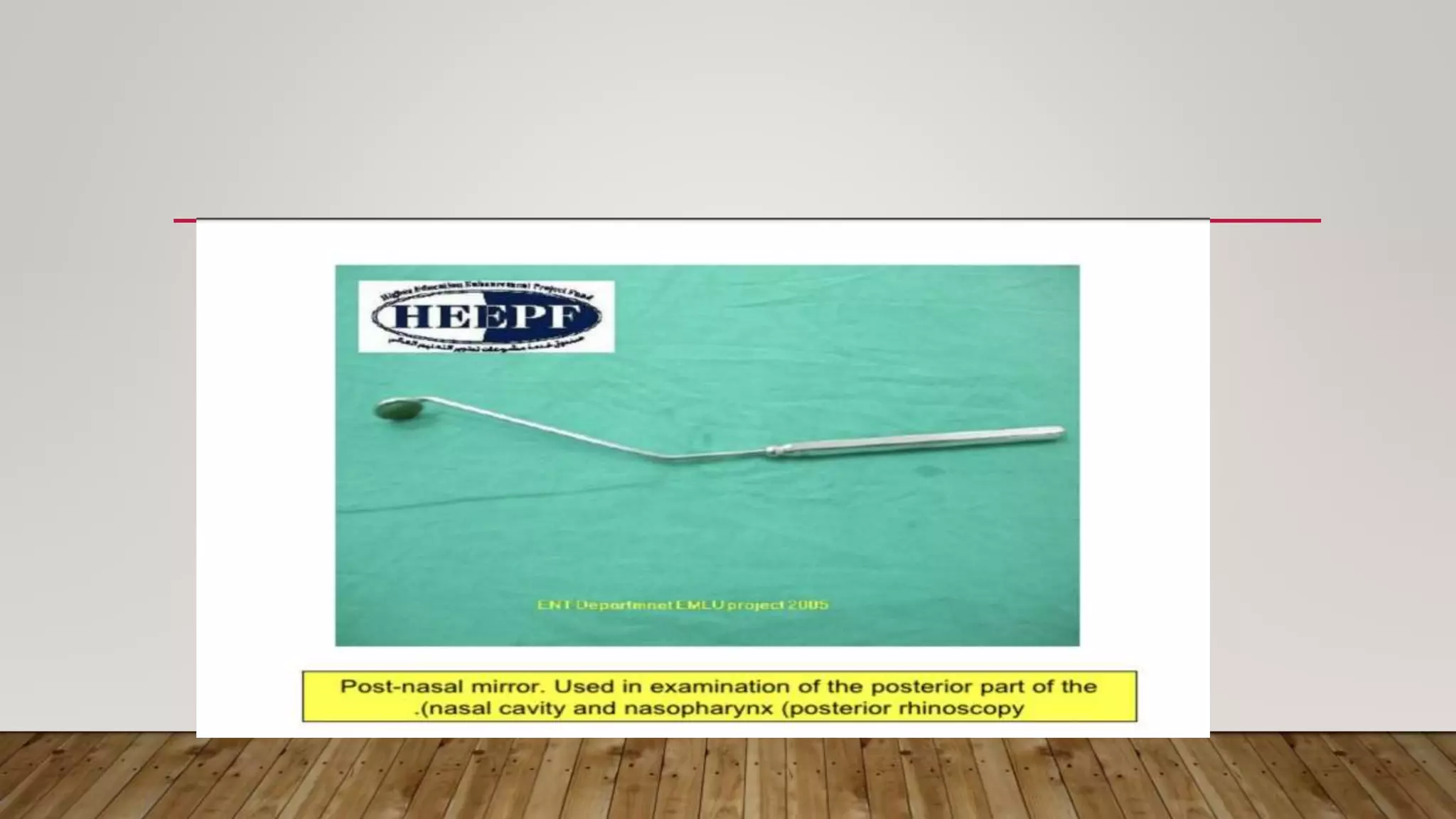 Ent osce examination and instruments | PPTX