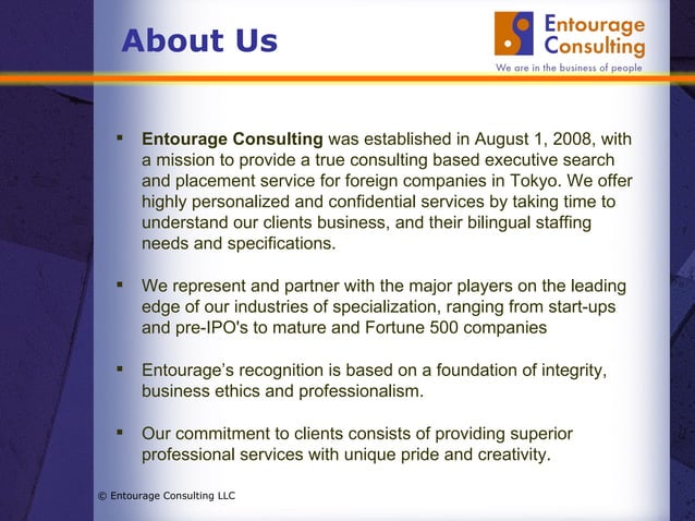 Entourage Introduction(E) | PPT
