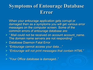 Entourage Repair | PPT