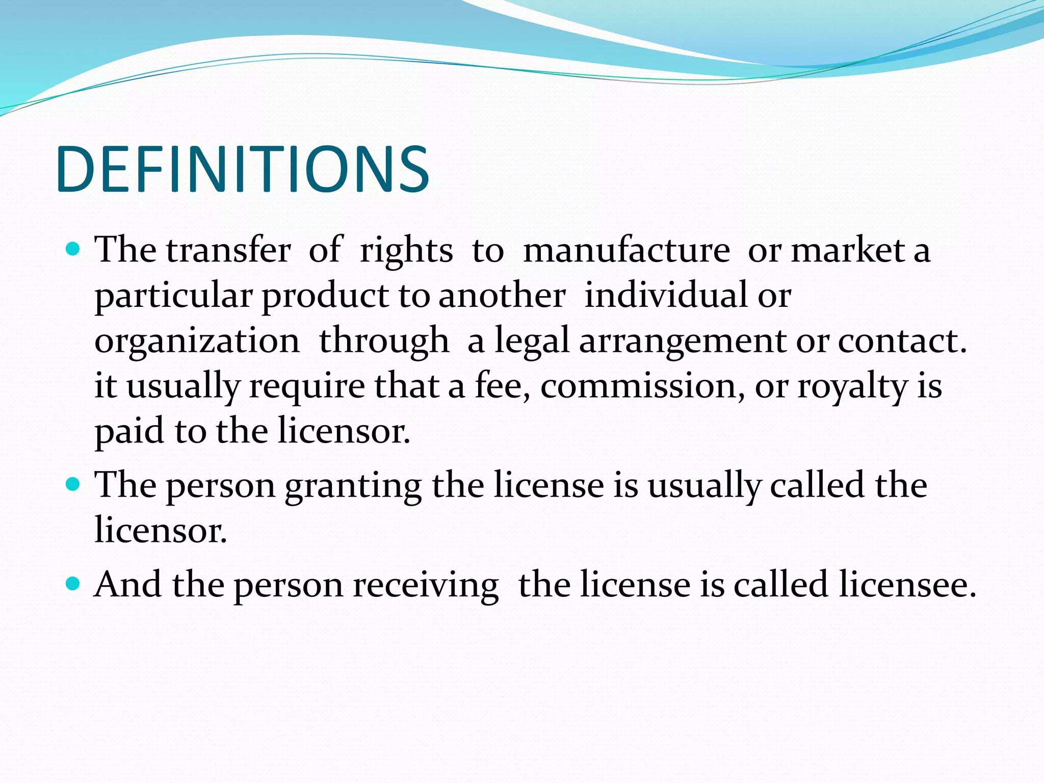 Licensing and other registration requrinments | PPTX