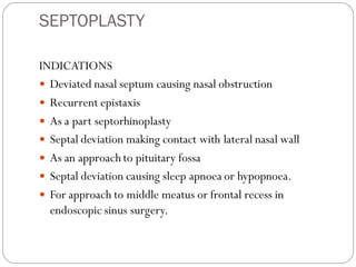 Septoplasty Procedure Steps