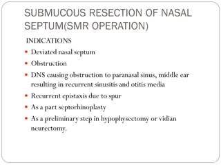 septoplasty and smr | PPT