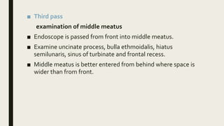 diagnostic nasal endoscopy | PPTX