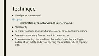 diagnostic nasal endoscopy | PPTX