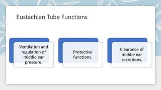 Eustachian tube dysfunction ENT presentation.pptx