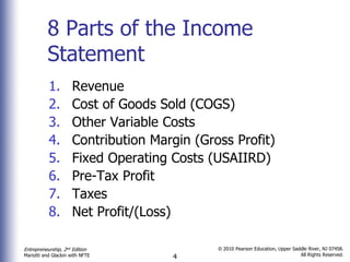 Entrepreneurship Ch 8 PPT Fin Statements.ppt