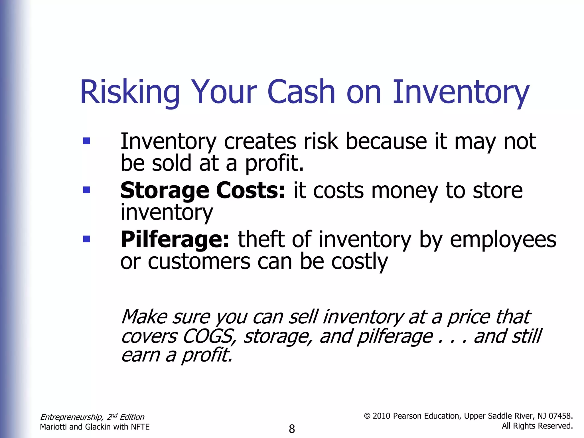 Entrepreneurship Ch 9 PPT Cash Flow.ppt