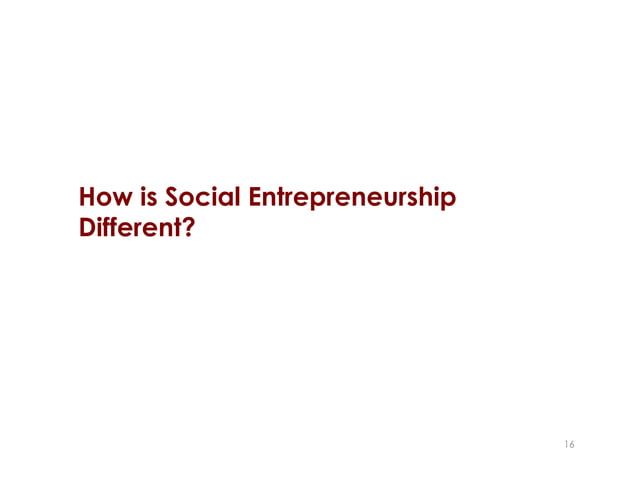ENTR4800 Class 1: Definitions and Examples of Social Entrepreneurship ...