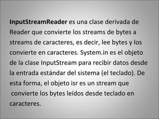Entrada y salida de datos en java | PPT