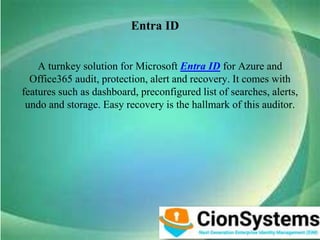 EntraID for Azure, USA, cionsystems.com.pptx