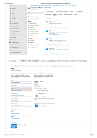 Entra ID External Authentication Method With OpenOTP | PDF
