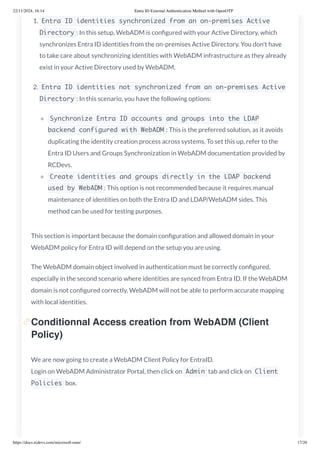 Entra ID External Authentication Method With OpenOTP | PDF