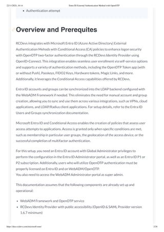 Microsoft Entra ID External Authentication with OpenOTP MFA Integration ...