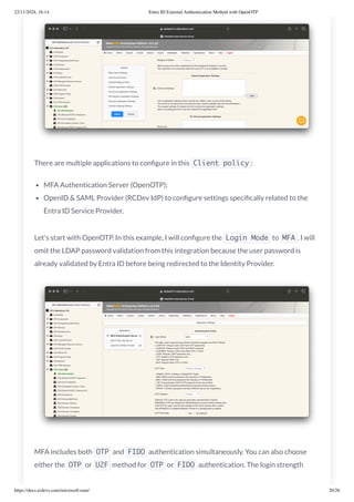 Microsoft Entra ID External Authentication with OpenOTP MFA Integration ...